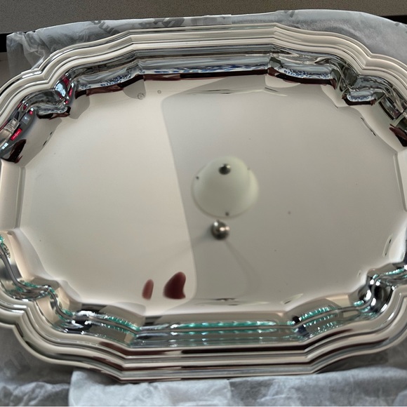 Dining | Jean Couzon Beautiful Stainless Oval Serving Tray Made In ...